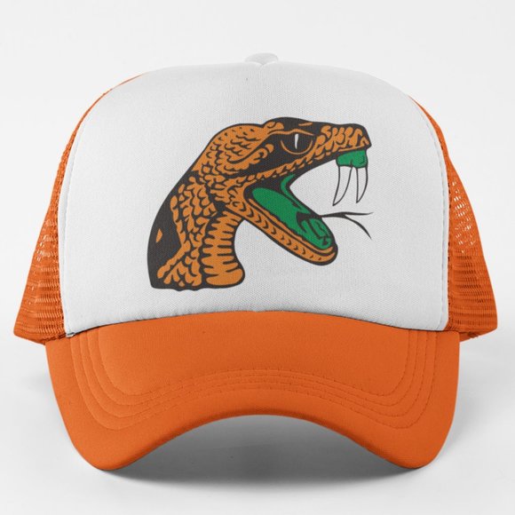 Accessories | New Florida Am Rattlers Logo Foam Trucker Mesh Snapback ...